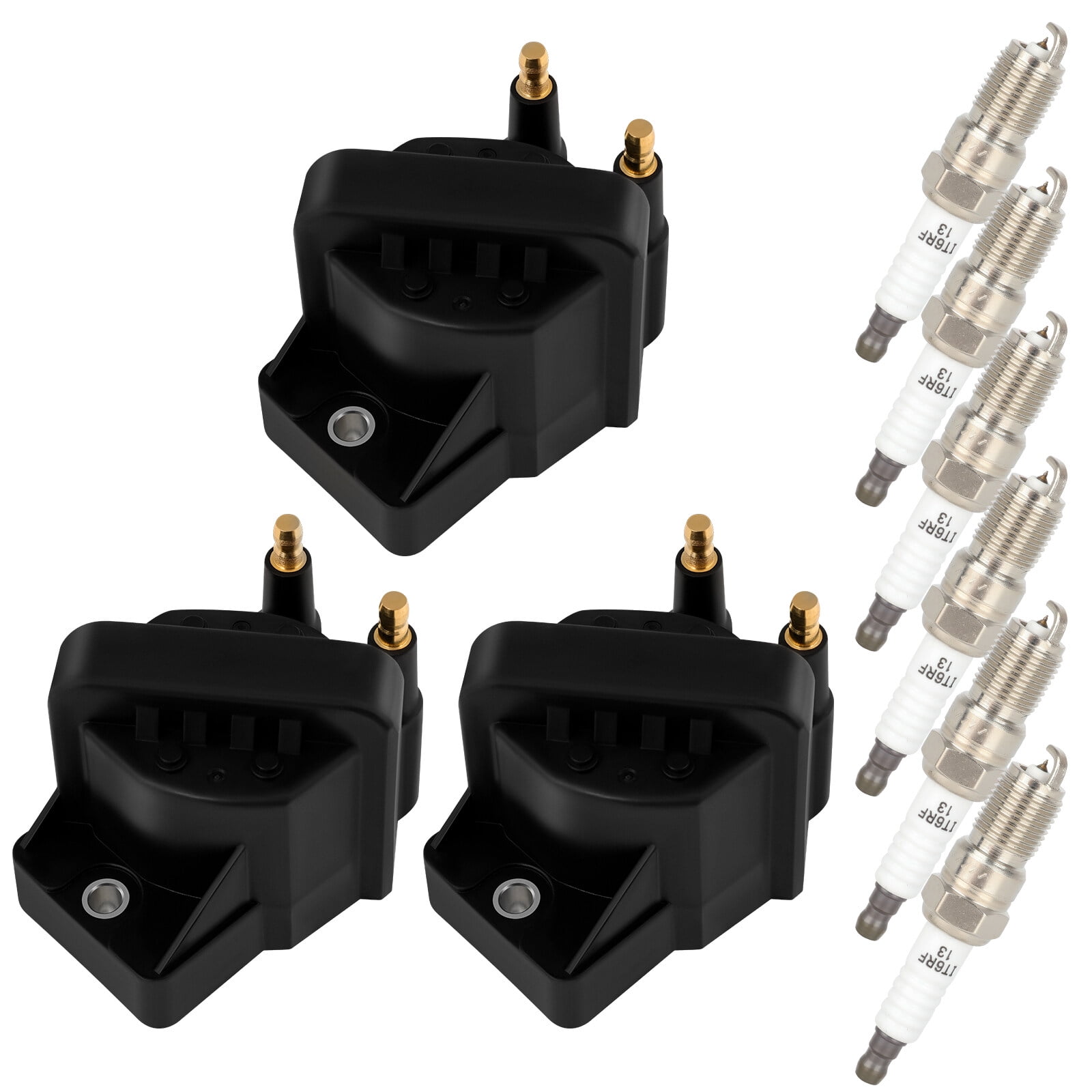ECCPP DR39X 3 ignition coils with 6 iridium Spark Plugs for Buick for ...