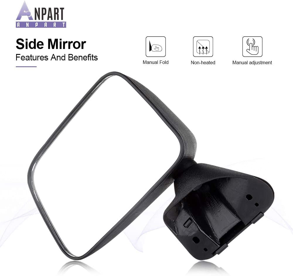 ECCPP Driver Side(LH) Manual Side View Mirror for 1987-89 for Toyota ...