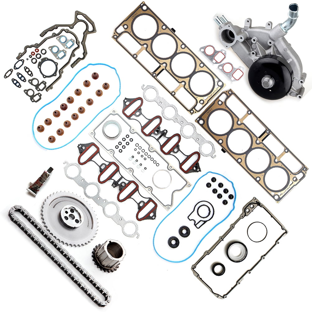 ECCPP Engine Replacement Timing Chain Kit Full Gasket Set w/Water Pump ...