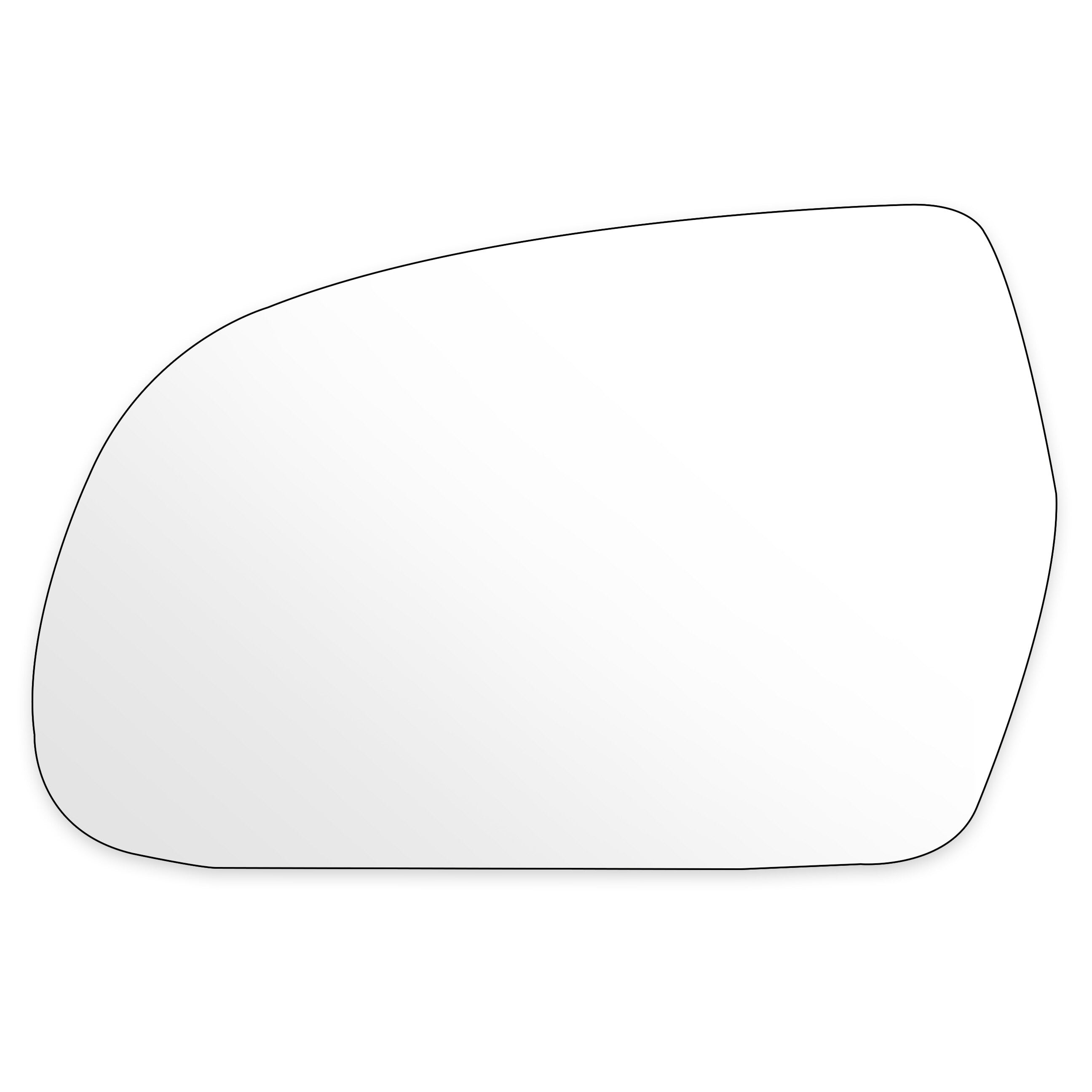 ECCPP Exterior Mirror Replacement GlassReplacement Driver side Chrome Flat 2010-2015 For AUDI A3 ...