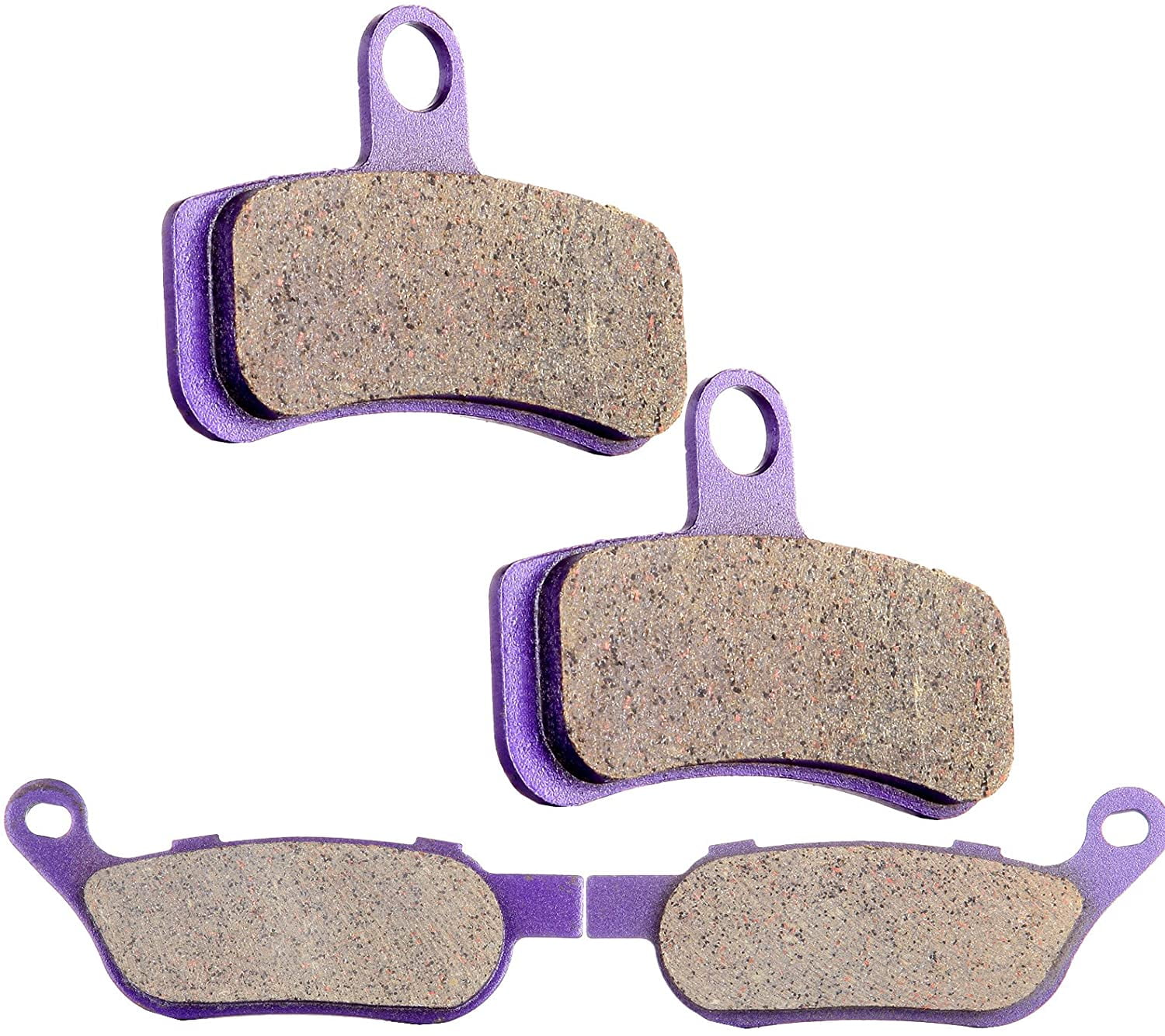 ECCPP FA457 Brake Pads Front and Rear Carbon Fiber Replacement Brake ...