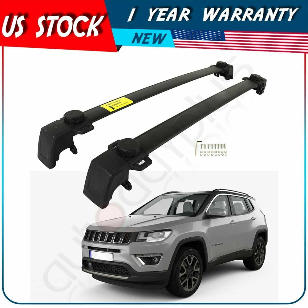 ECCPP Roof Rack Cross Bar Aluminum Carrier Set for Jeep Compass 2011 ...