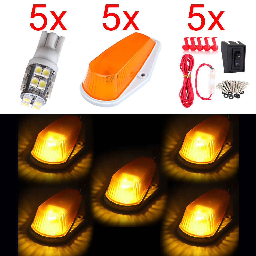 ECCPP For for Ford Super Duty 5x Amber Cab Marker Clearance Running ...