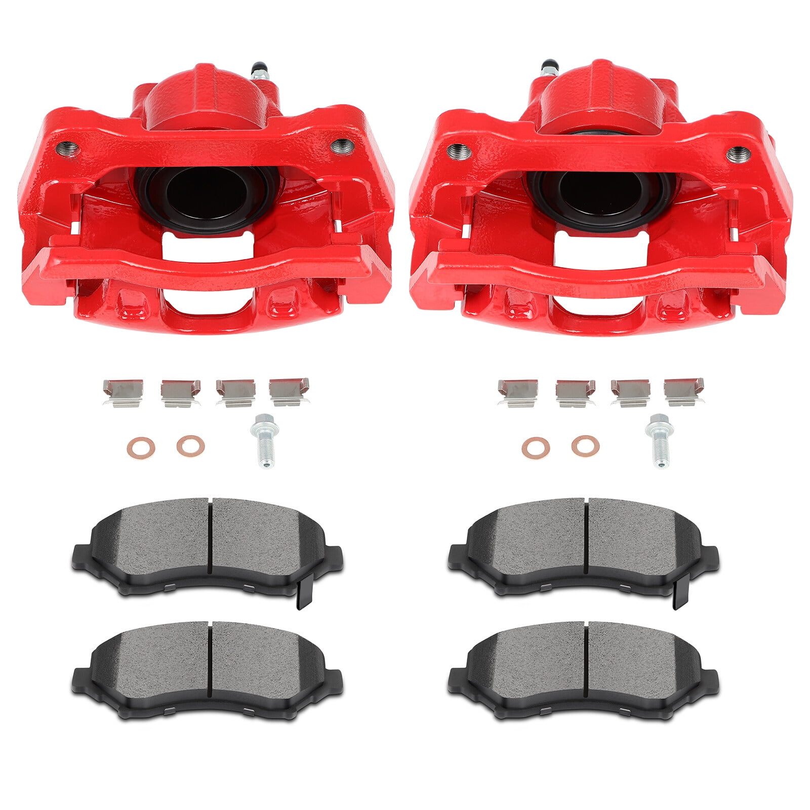 ECCPP Front Brake Calipers Brake Pads fit For Chrysler Town & Country ...
