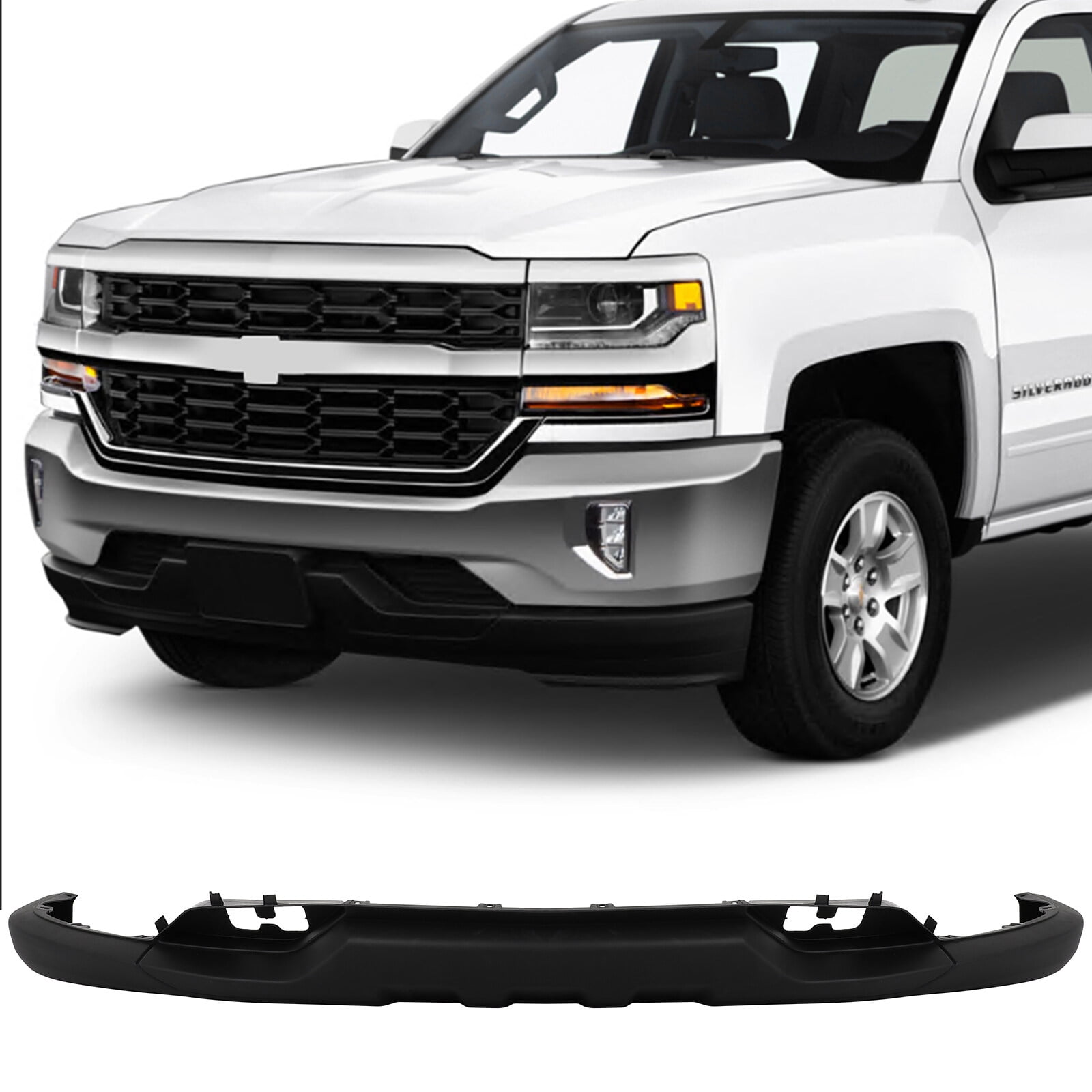 ECCPP Front Bumper Cover Fits For 2016-2018 for Chevrolet for Silverado ...