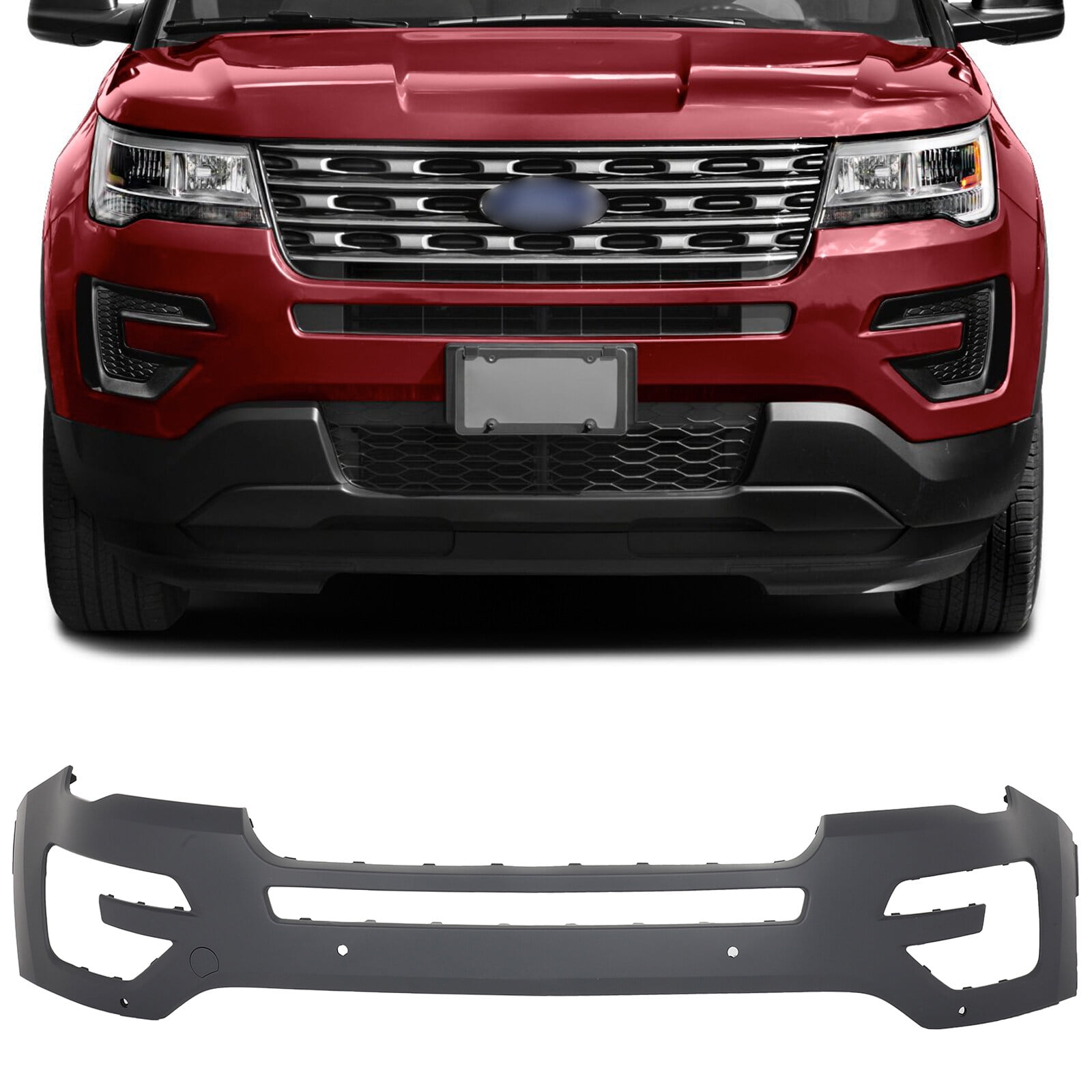 ECCPP Front Plastic Bumper Cover Replacement for 2013 2014 2015 2016 ...