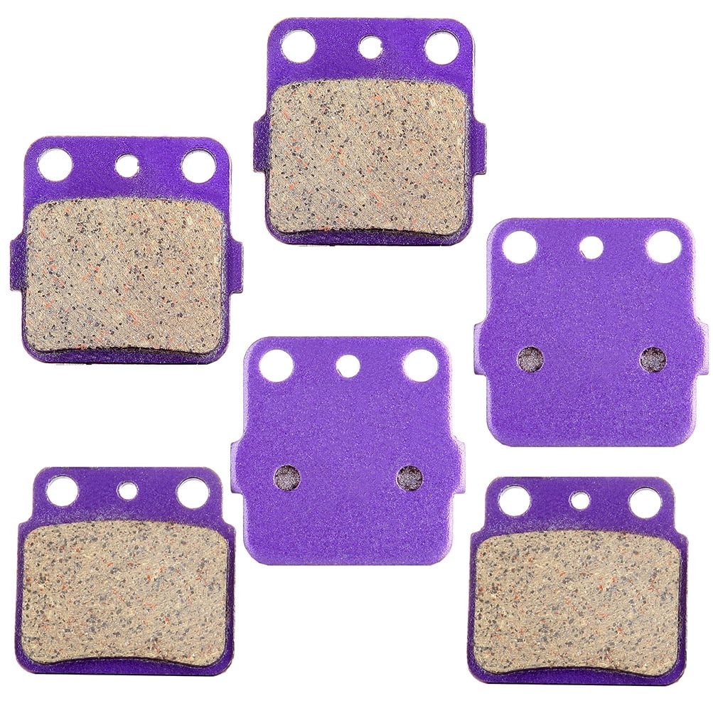 ECCPP Front+Rear Carbon Fiber Brake Pads Fit 2003-2010 for Suzuki LT-Z ...