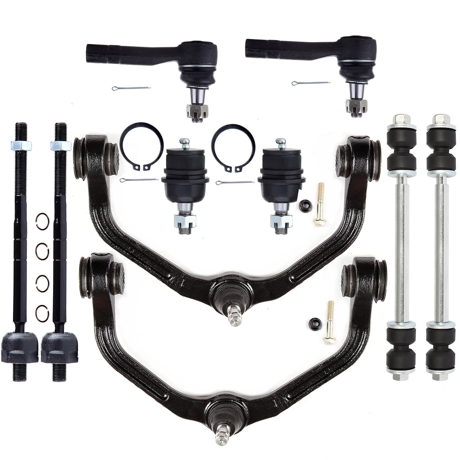 ECCPP Front Sway Bar End Link Inner Tie Rod End Lower Ball Joint Outer ...