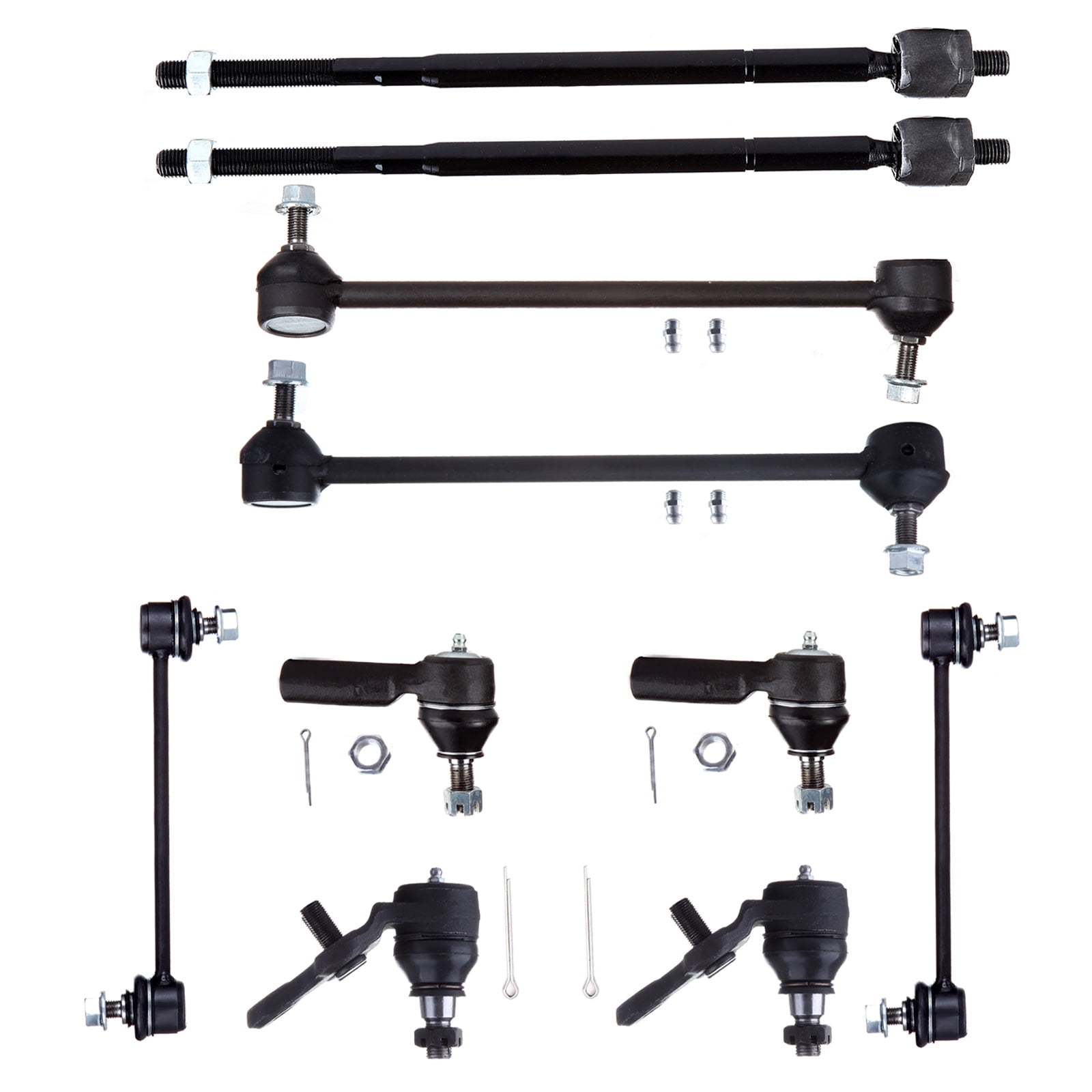 ECCPP Front Tie Rod End Inner And Outer Front Lower Ball Joint Front ...