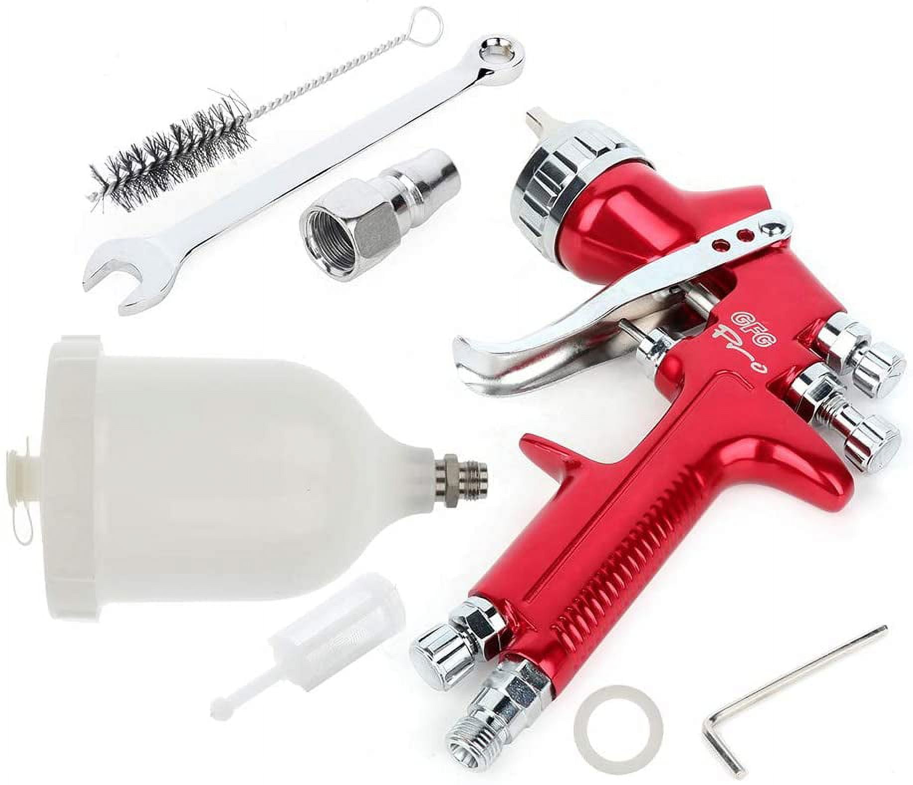 ECCPP GFG Spray Gun Professional Car Paint Gun 1.3mm Nozzle 600ml Pot ...