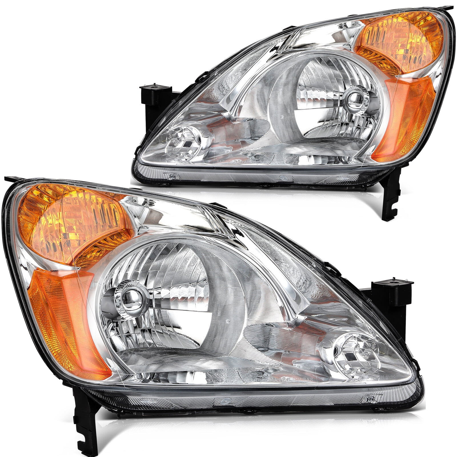 ECCPP Headlight Assembly Driver And Passenger Side for HONDA CR-V 2002 ...