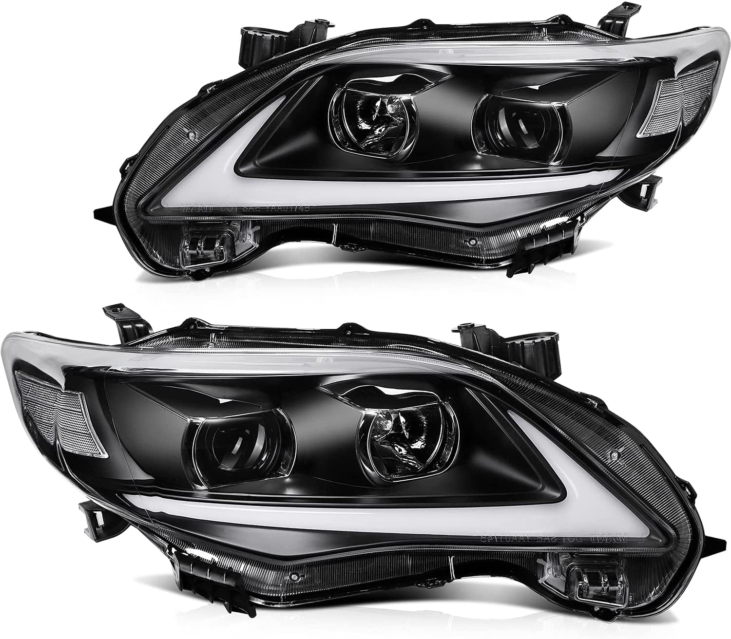 ECCPP Headlight Assembly kit for Toyota Corolla 2011-2013 Direct ...