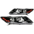 ECCPP Headlight assembly Fit 2011-2013 for Kia Optima Black Housing ...