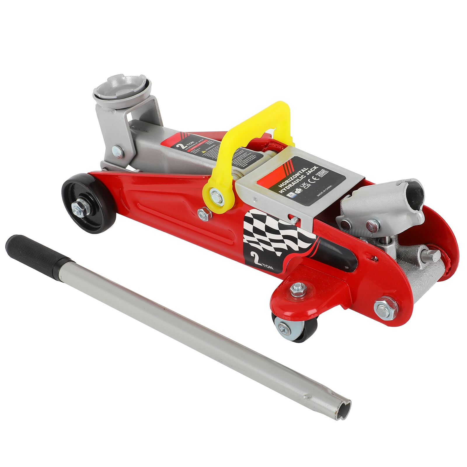 ECCPP Hydraulic Floor Trolley Jack Heavy Duty 2 Ton Red - Walmart.com