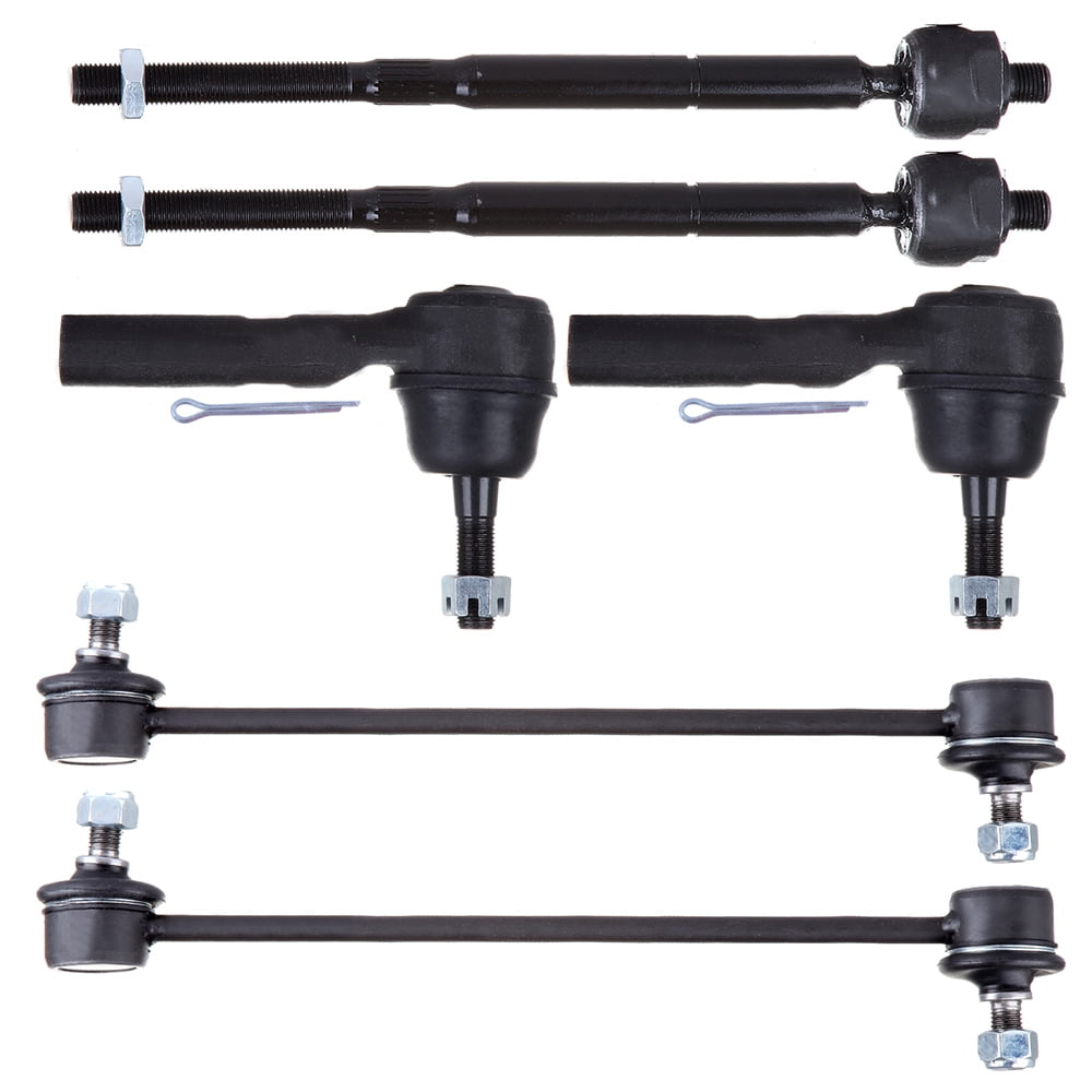 ECCPP Inner Tie Rod Ends Front Sway Bar End Links Outer Tie Rod Ends ...