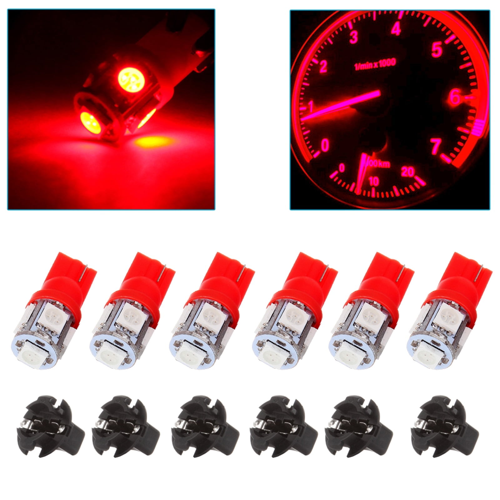 ECCPP Instrument Cluster Dash Panel Lights with Twist Lock Socket LED ...