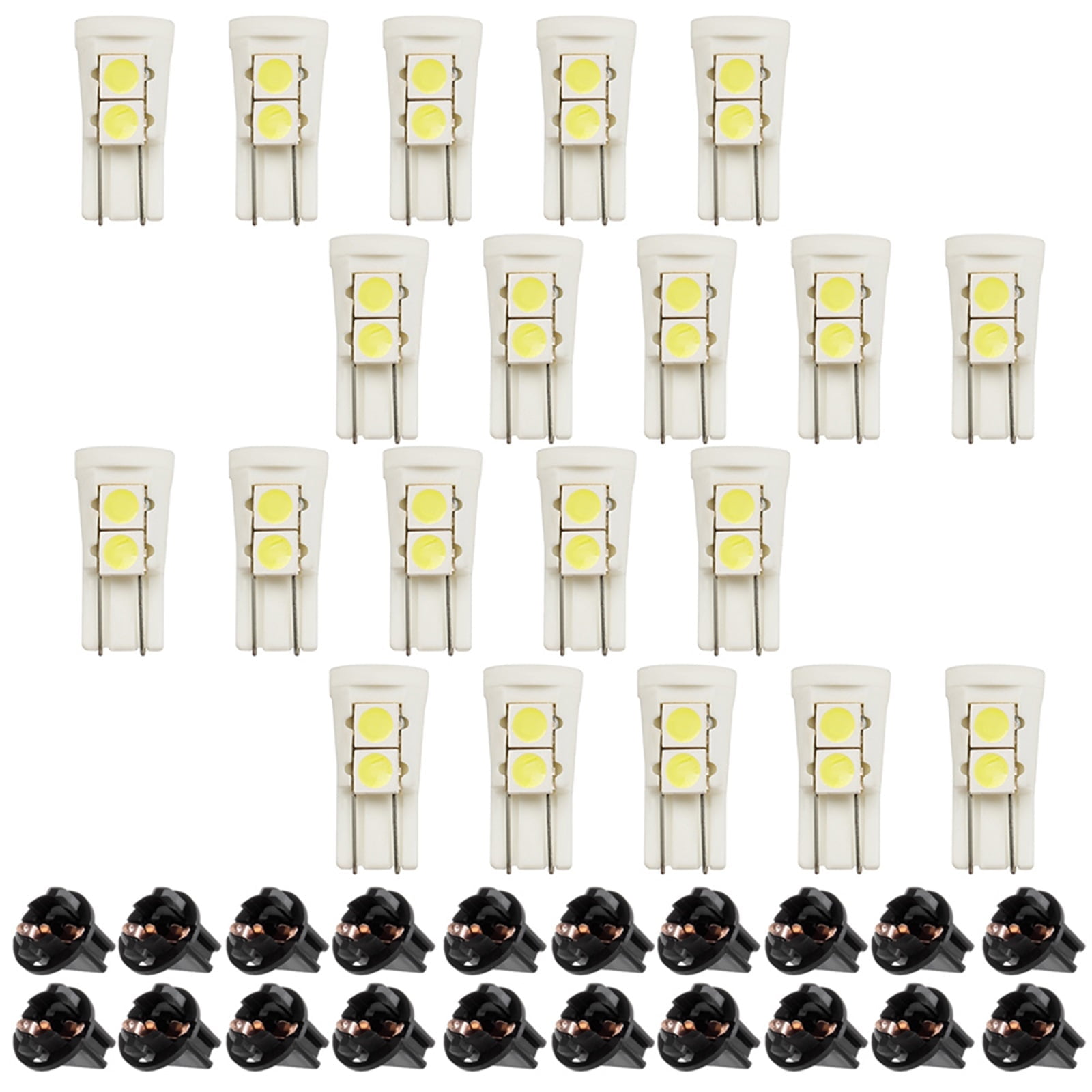 ECCPP Instrument Cluster Dash Panel Lights with Twist Lock Socket T10-5 ...