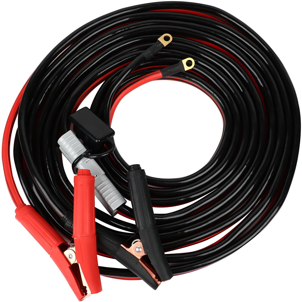 ECCPP Jumper Cables 30FT 1 Gauge with Connect Plugs Heavy Duty Booster ...