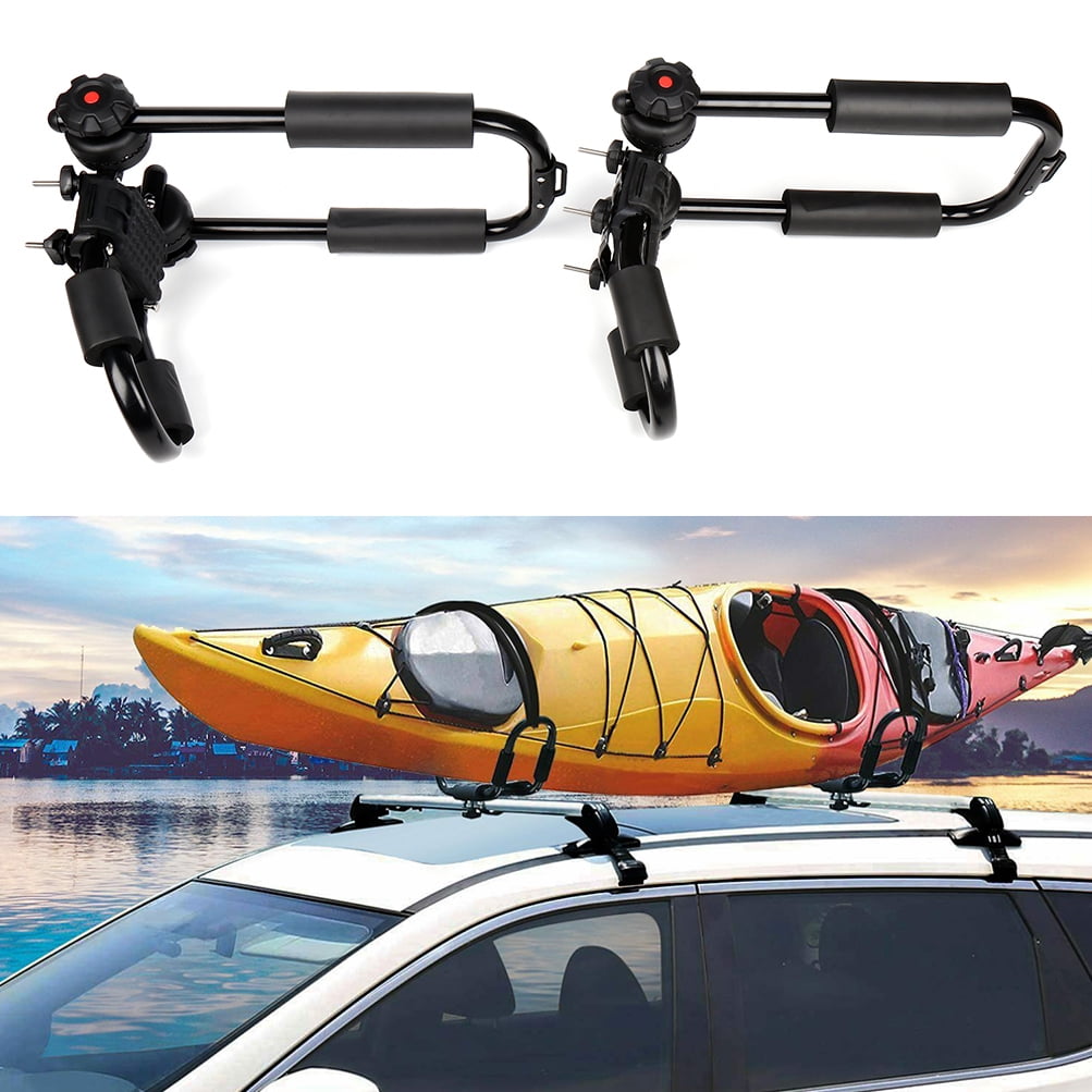 ECCPP Kayak Carrier Mounted on Car SUV Trunk Crossbar Universal Kayak ...