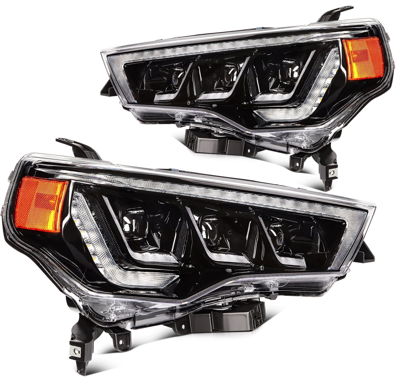 ECCPP LED Headlight Assembly Fit 2014-2021 For Toyota 4Runner Black ...