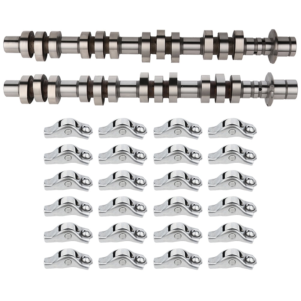 ECCPP Left Right Engine Camshaft and 24x Rocker Arms Fit for 2005-2014 ...