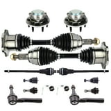 ECCPP Lower Upper Ball Joint Inner Outer Tie Rod End CV Axle Wheel Hub ...