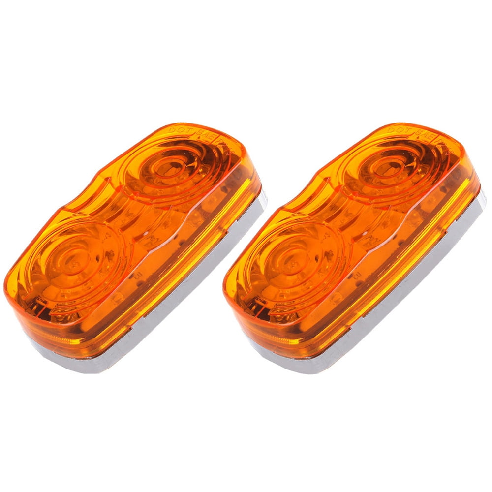 ECCPP Marker Light Universal 12LED 2PCS Amber Side Marker Light fit for ...