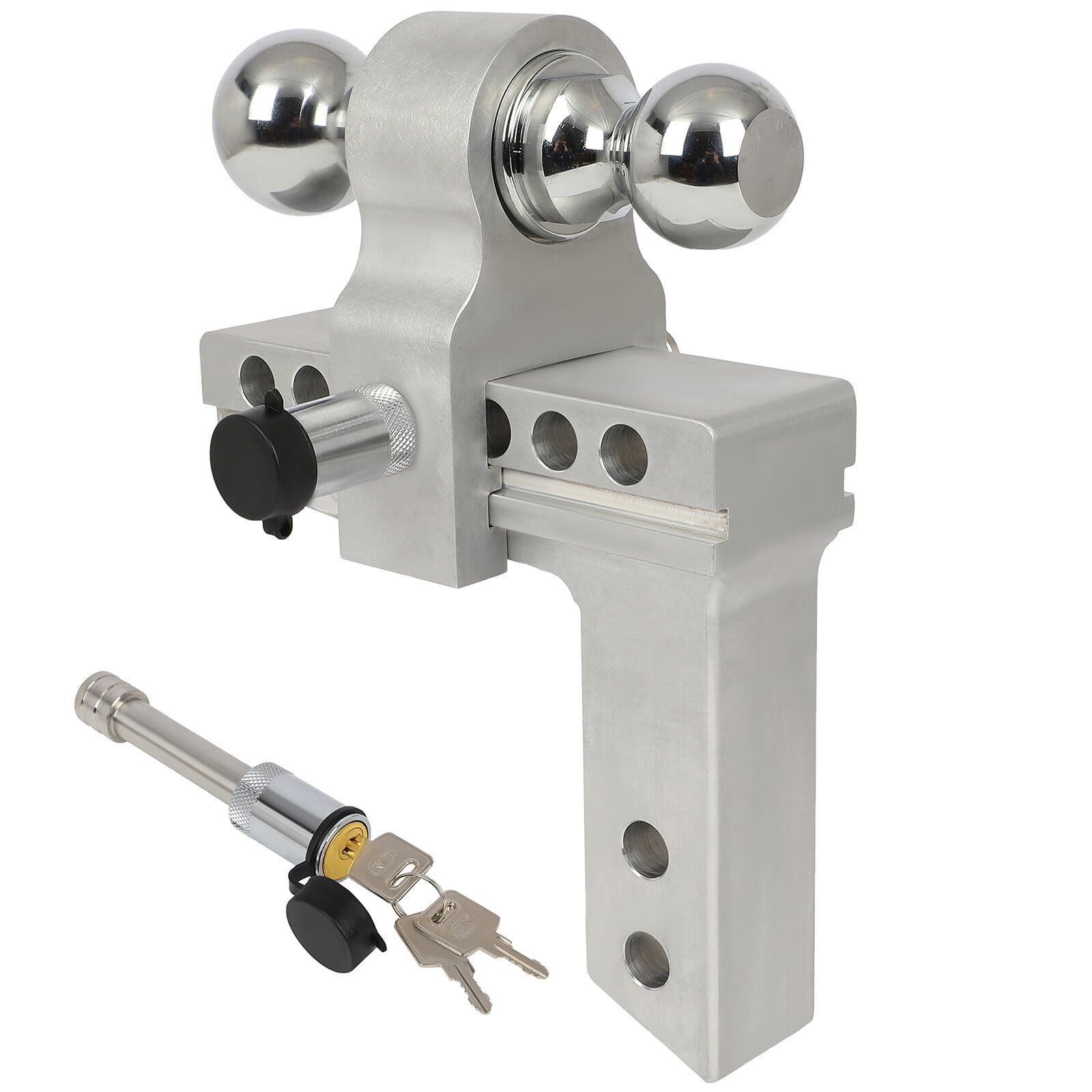 ECCPP NEW 2" receiver Dual Ball Mount 10000lb 6'' Drop Adjustable ...