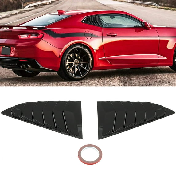 ECCPP Racing Rear Quarter Window Louvers ABS fit for 2016-2020 for ...