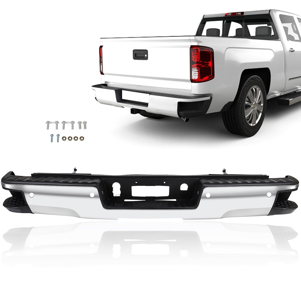 ECCPP Rear Bumper Fit for 2014 2015 2016 2017 2018 for Chevy Silverado ...
