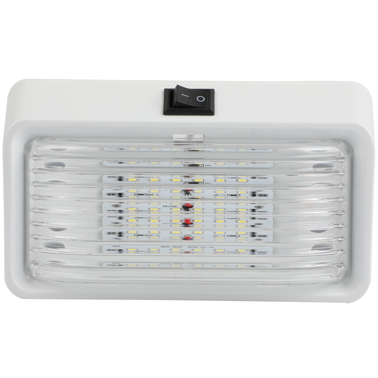 ECCPP Rectangle LED RV Porch Light with On/Off Switch Clear/Amber Lens ...