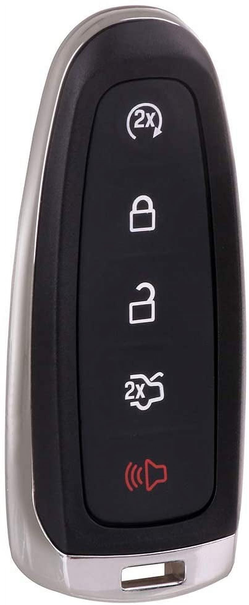 ECCPP Replacement fit for 5 Buttons Uncut Keyless Entry Remote Control ...