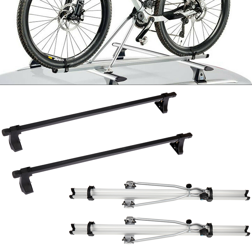 ECCPP Roof Rack Crossbars+Bike Rack Fits Universal 48" Window Frame ...