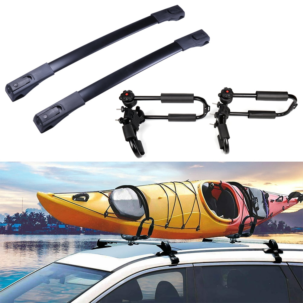 ECCPP Roof Rack Crossbars+Kayak Rack+Tie-Down Straps Fits For Toyota ...