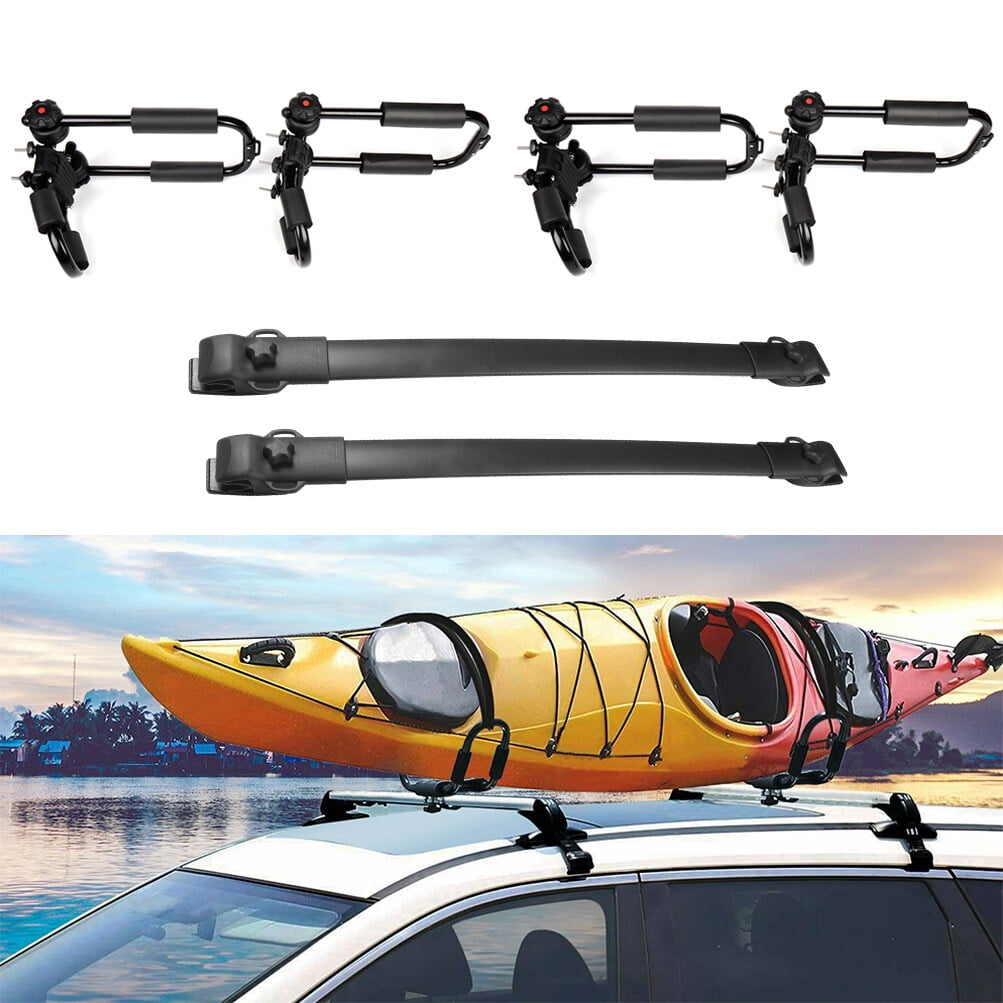 ECCPP Roof Rack Crossbars+Kayak Rack+Tie-Down Straps Fits For Toyota Sienna 2011-2019 Side Rails ...