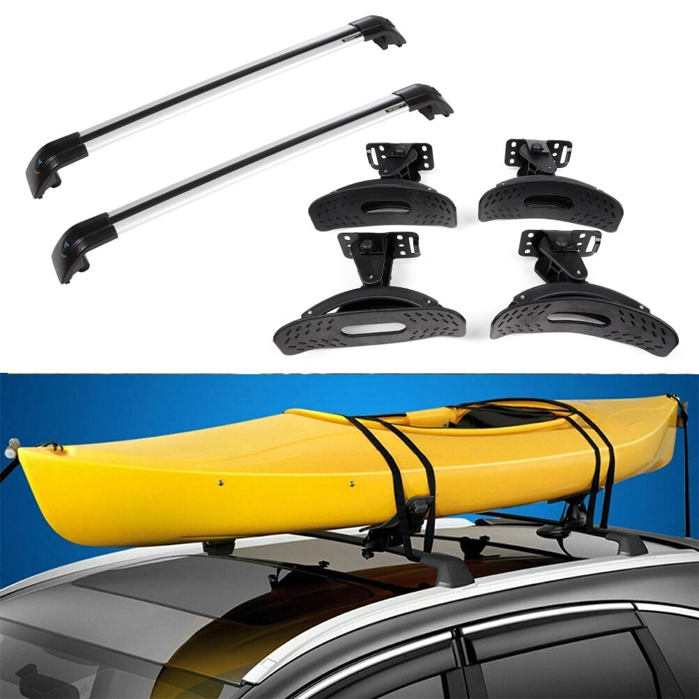 ECCPP Roof Rack Crossbars+Kayak Saddles+Tie-Down Straps Fits For Kia ...