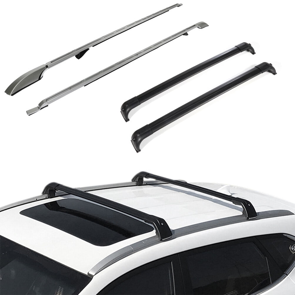 ECCPP Roof Rack Crossbars + Side Rails Fits For Land Rover LR3 2005 ...