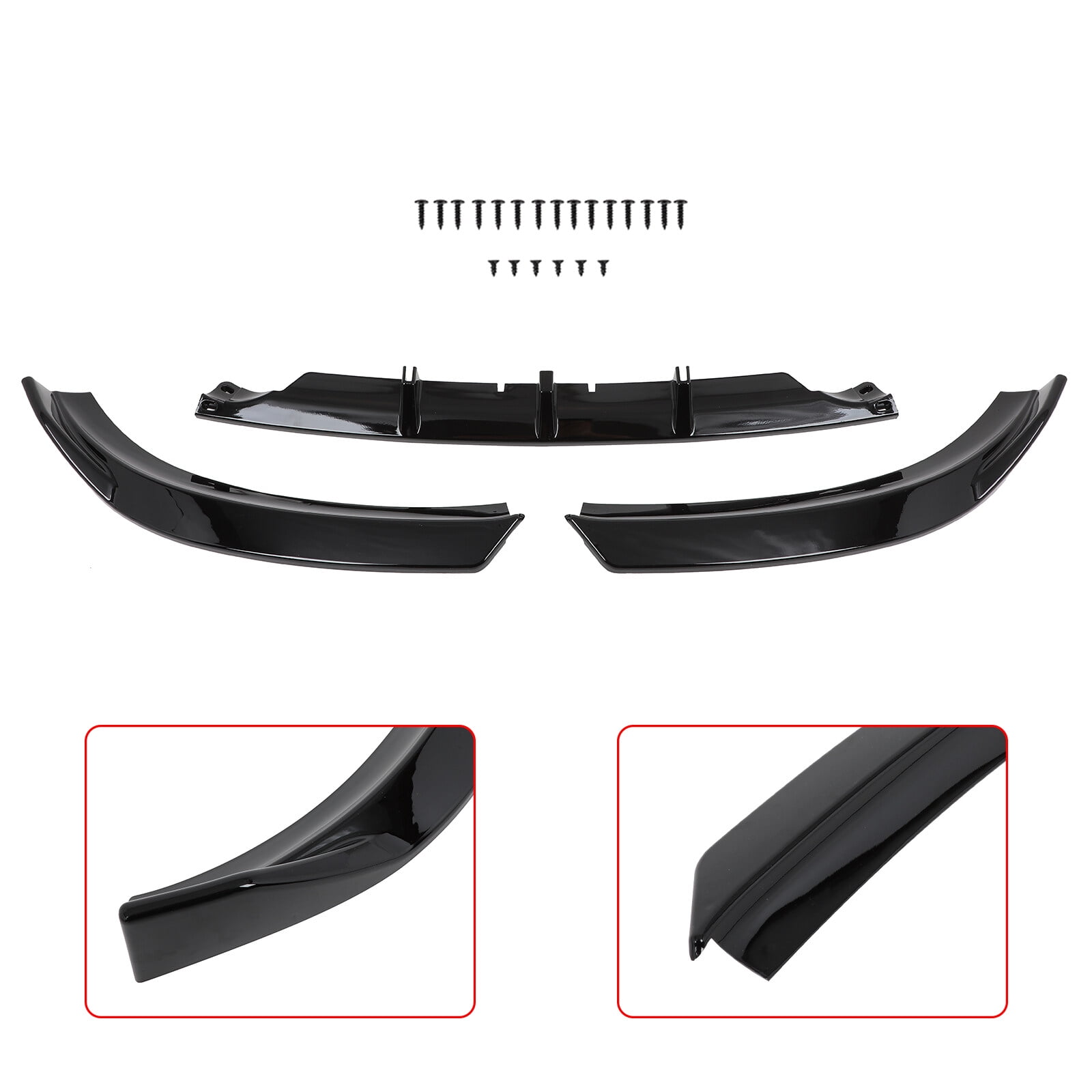 ECCPP STP-Style Front Bumper Lip PP fit for 2009-2012 for Audi A4 B8 S ...