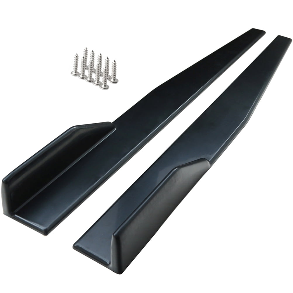 ECCPP Side Skirts Fits Universal Vehicles Black Style Side Skirt Rocker ...