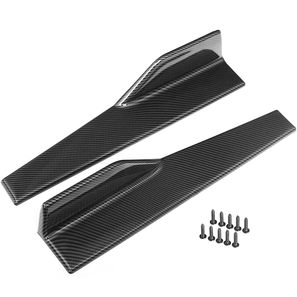 ECCPP Side Skirts Fits Universal Vehicles Carbon Fiber Style Side Skirt ...