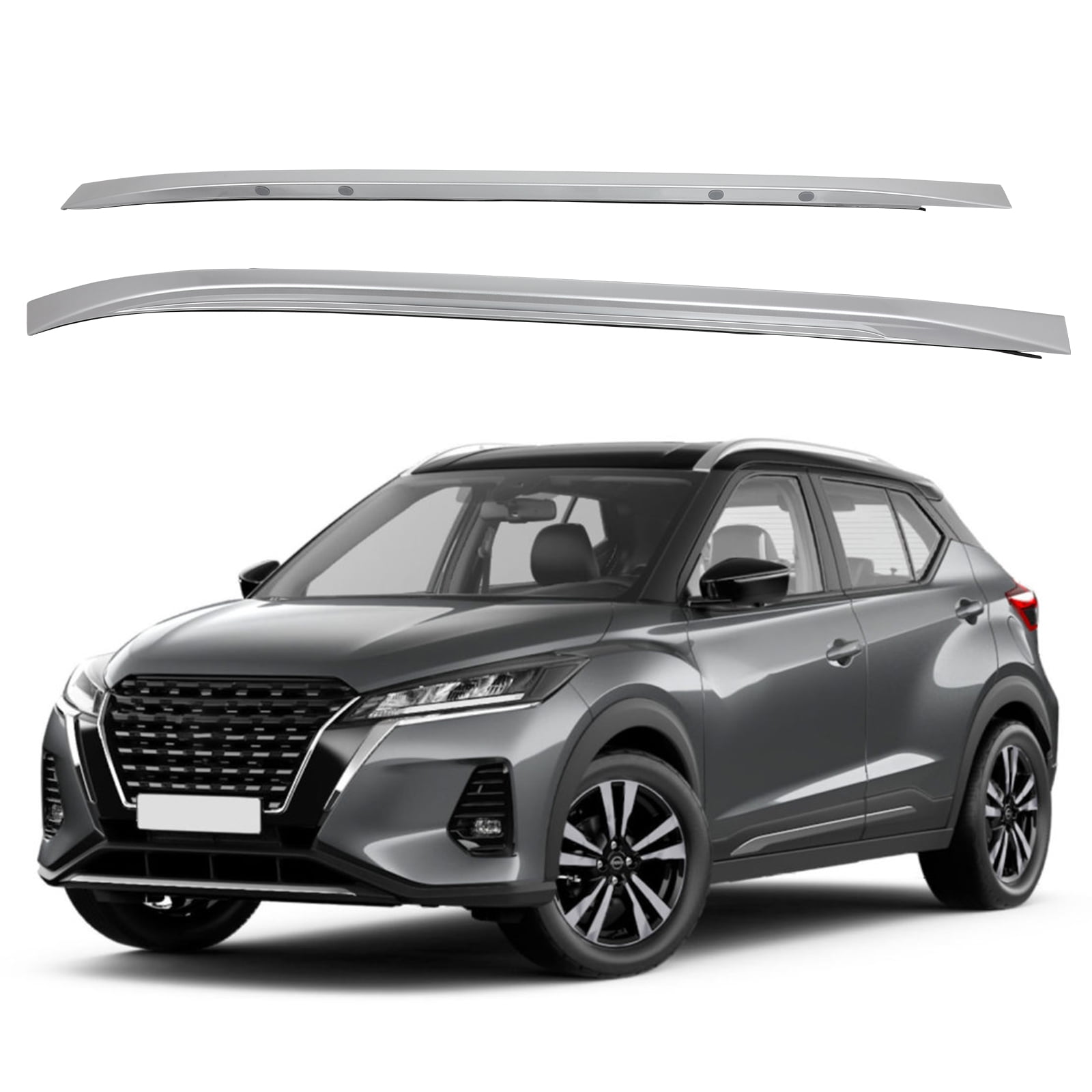 ECCPP Silver Roof Rack Side Rails Compatible for Mazda CX-9 2016-2023 ...