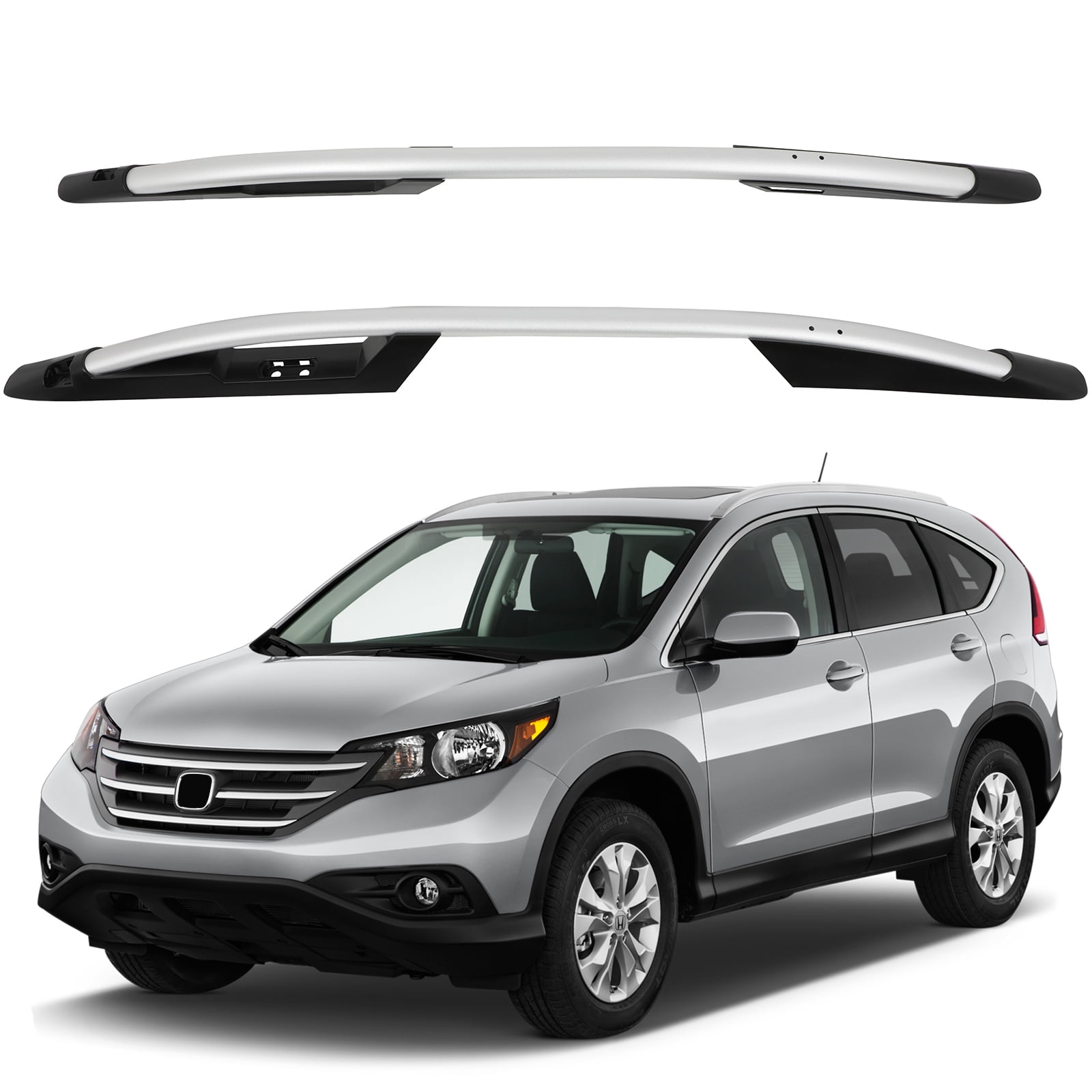 ECCPP Silver Roof Rack Side Rails Fits For Honda Crv 2009-2011 Side ...
