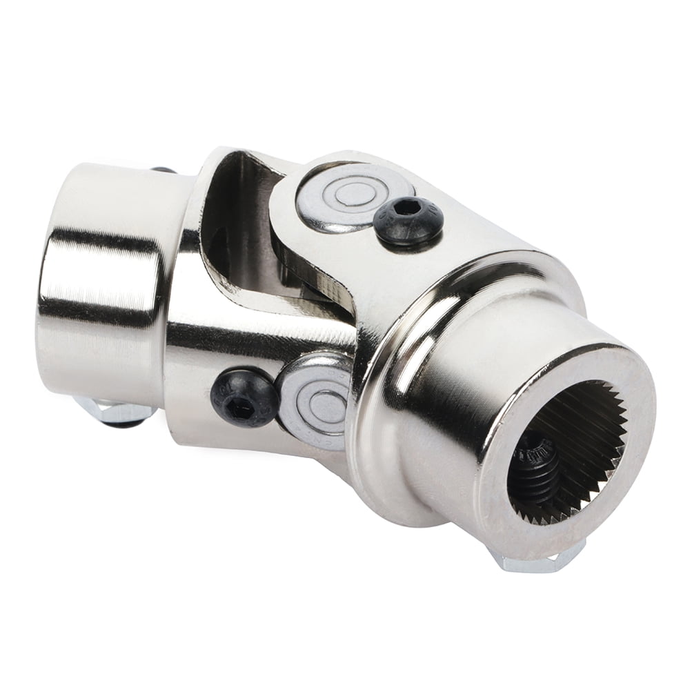 ECCPP Steering Shaft U-Joint 13/16-36 Spline X 3/4" DD Chrome Fits ...