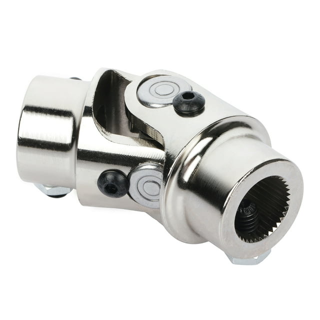 ECCPP Steering Shaft U-Joint 13/16-36 Spline X 3/4" DD Chrome Fits ...