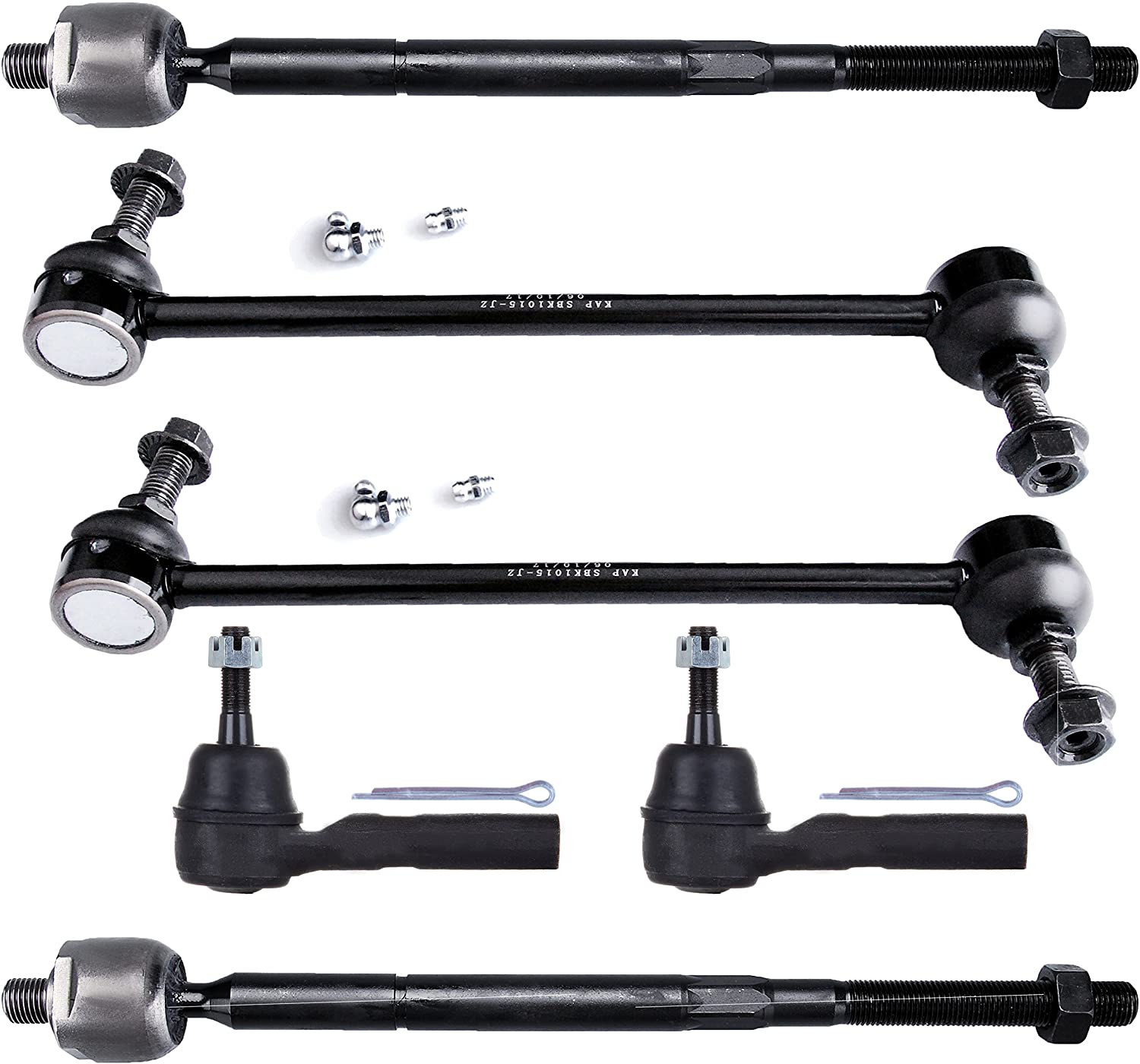 Front Wheel Hub Sway Bar Link Tie Rod Kit - Compatible with 2010 - 2021 Toyota 4Runner 2011 2012 ...