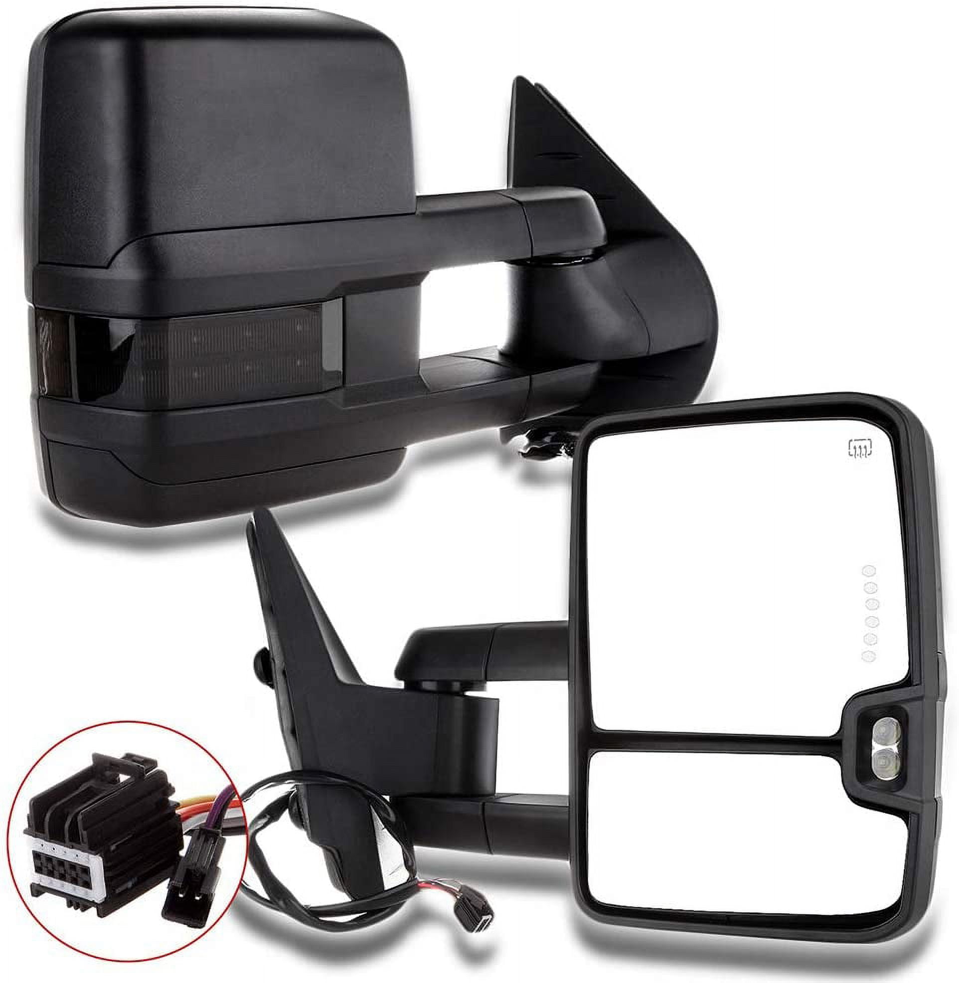 ECCPP Tow Mirrors fit Chevy Silverado Suburban GMC Sierra Yukon 2008 ...