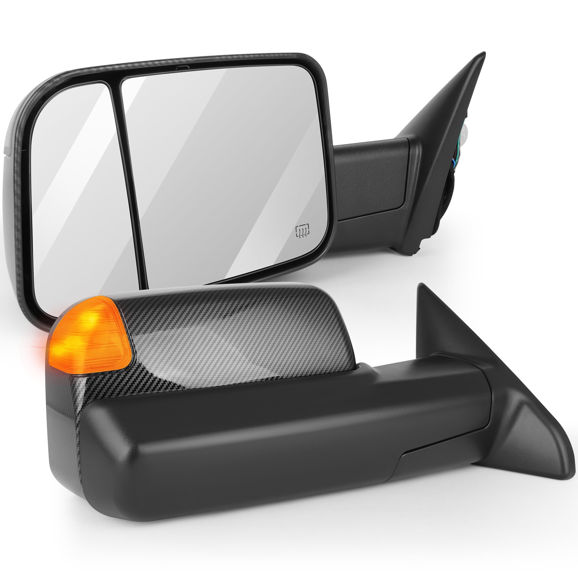 ECCPP Towing Mirrors Tow Mirrors with 2009-2017 For Dodge For Ram/For ...