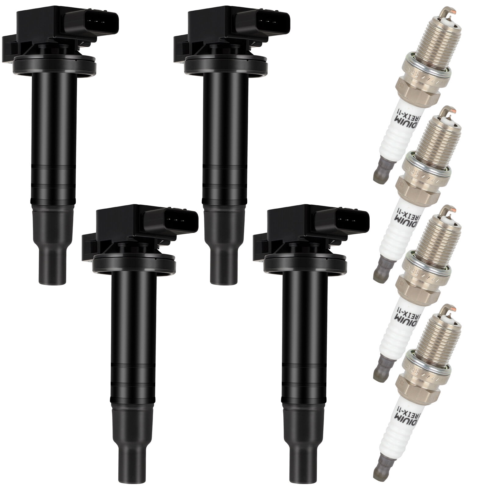 ECCPP UF316 4 ignition coils with 4 iridium Spark Plugs for Scion for Toyota Echo Prius Camry ...