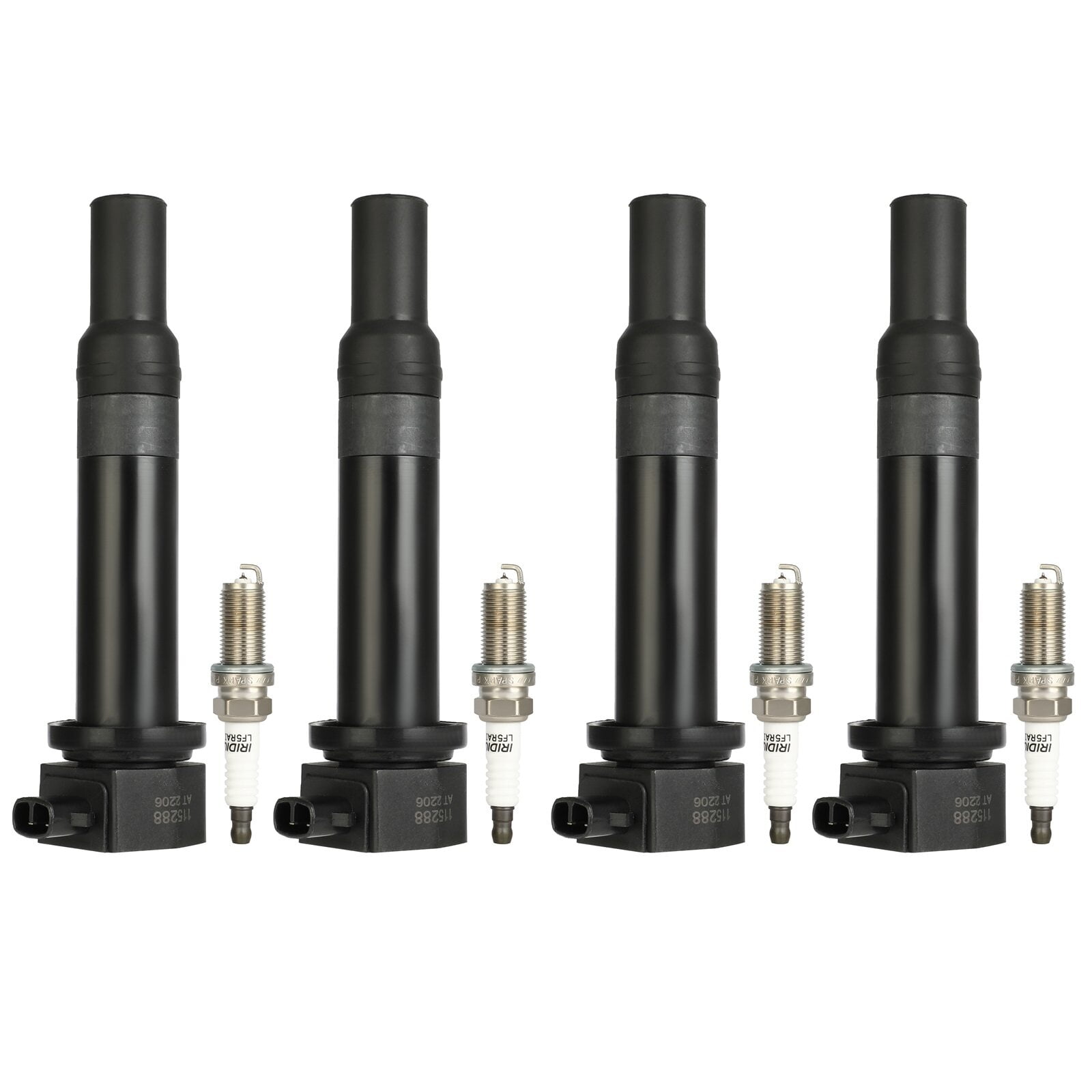 ECCPP UF499 4 ignition coils with 4 iridium Spark Plugs 1.6L 2006 2007 ...