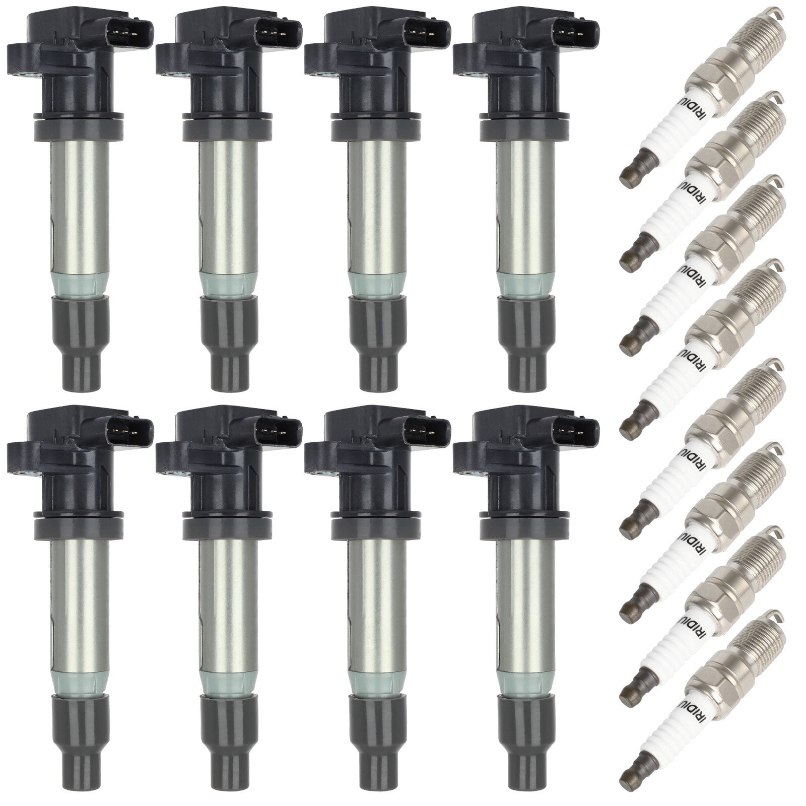 ECCPP UF543 8 ignition coils wilth 8 iridium Spark Plugs for Cadillac ...
